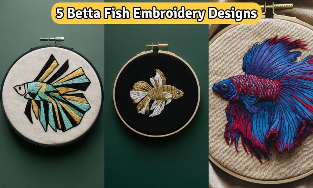 5 Gorgeous Betta Fish Embroidery Designs You’ll Love - Acuario Pets
