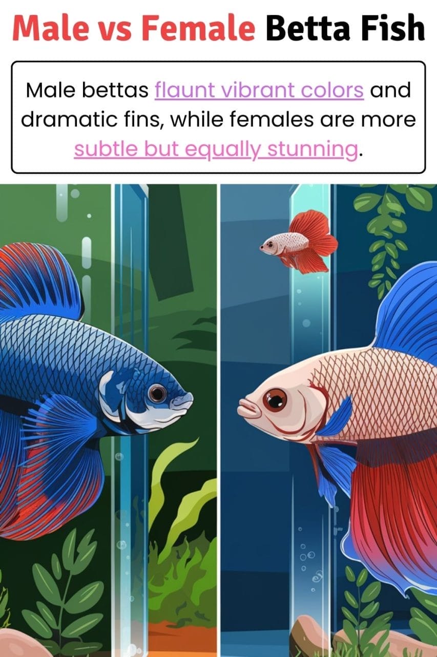 Male vs Female Betta Fish [Spotting the Differences] – Acuario Pets