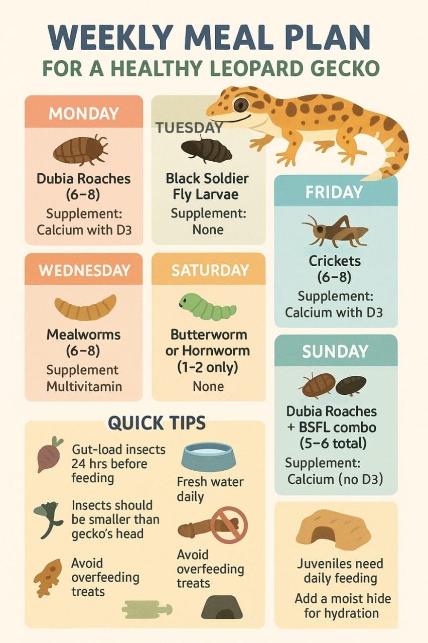 The Ultimate Leopard Gecko Diet Plan Vets Swear By – Acuario Pets