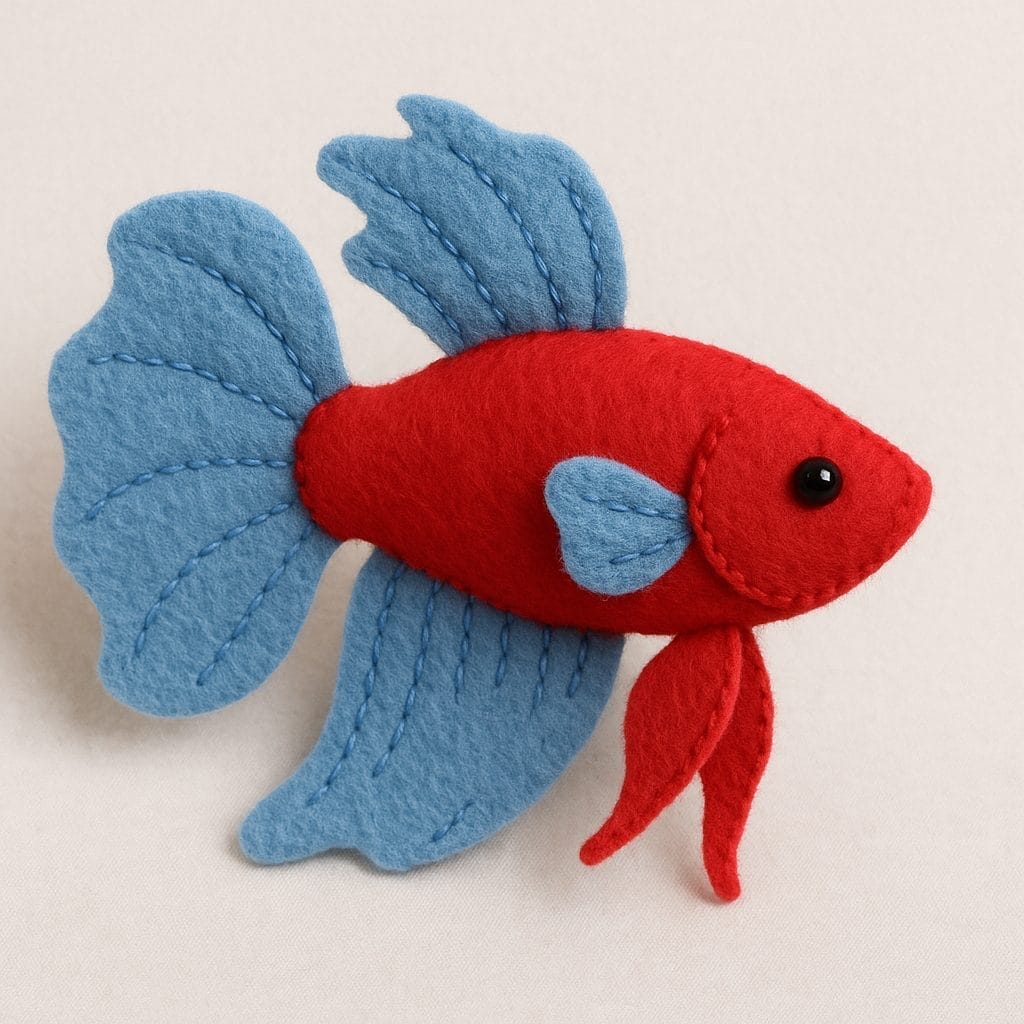 Sew Your Own Betta Fish Plushie With This Free Printable Pattern ...